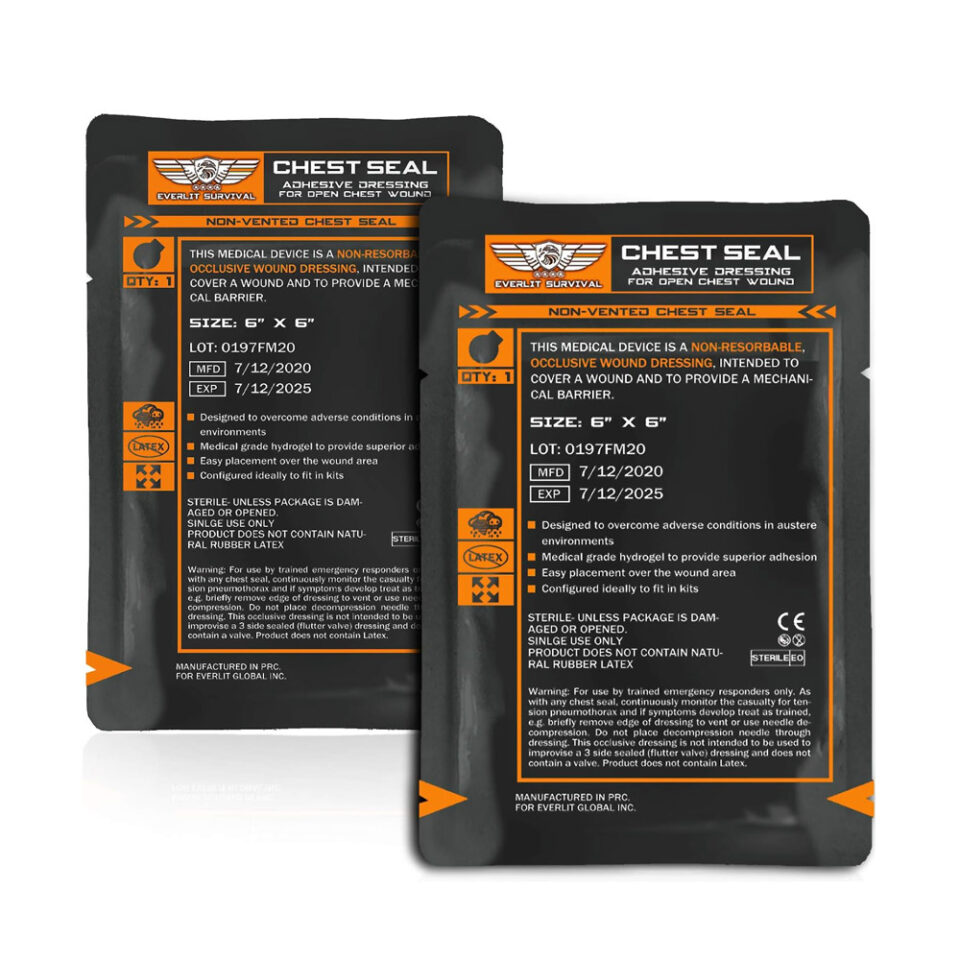 Everlit Chest Seal: Advanced Respiratory Treatment for Emergencies