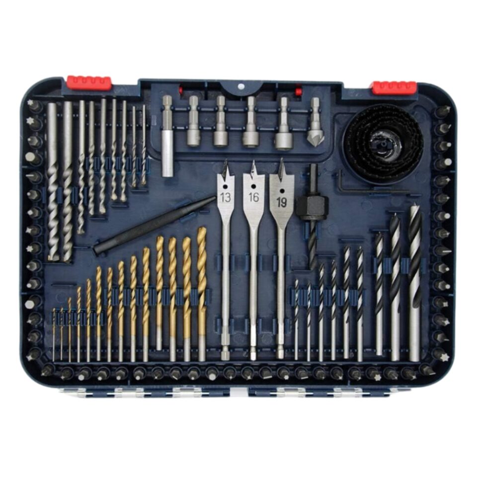 CHEW STEEL TOOLS 100-Piece Drill Bit Set - Versatile & Durable