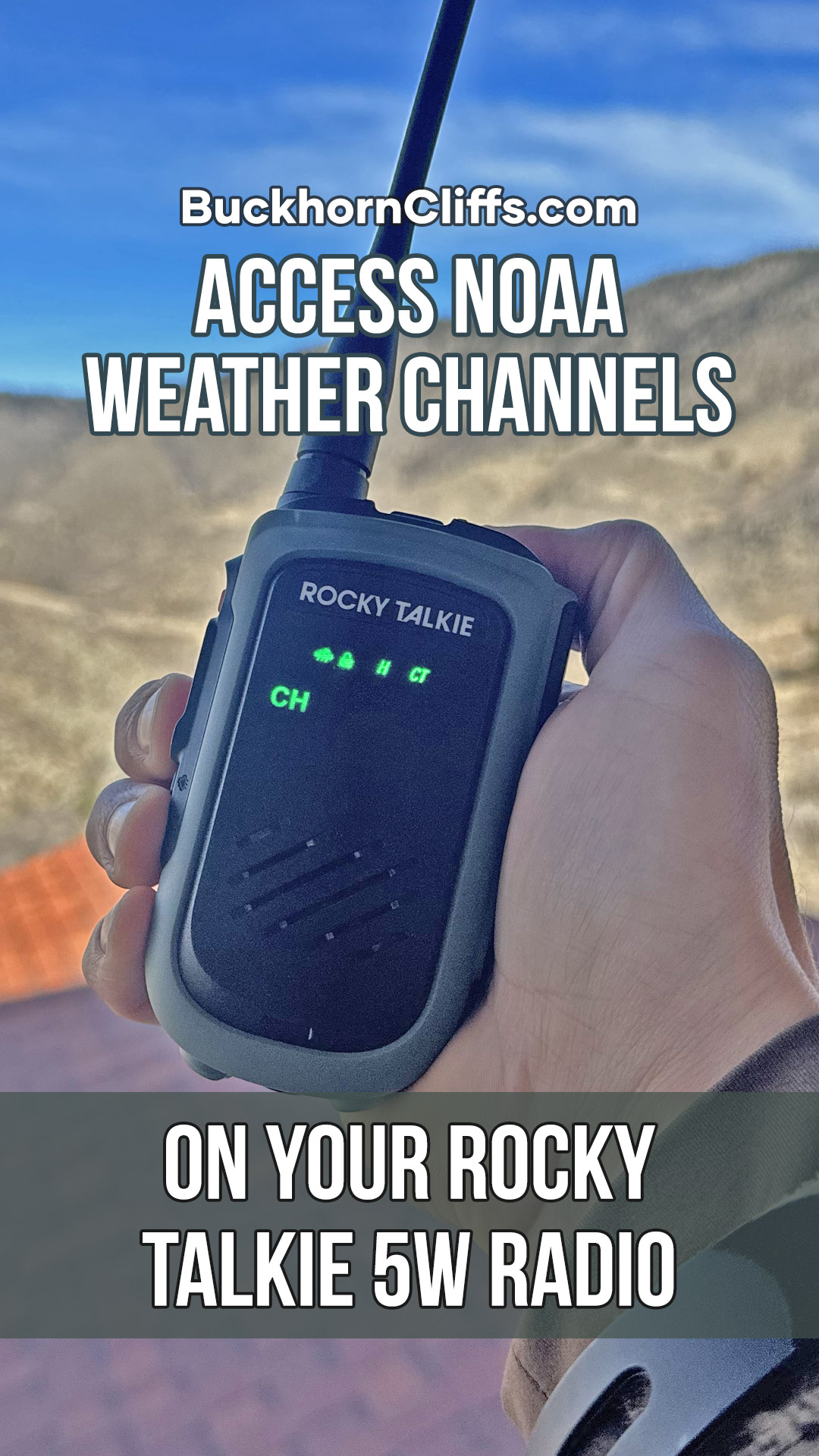 How to Access NOAA Weather Channels on Your Rocky Talkie 5W Radio