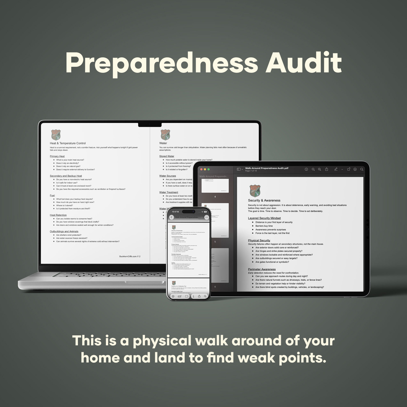 Walk-Around Preparedness Audit
